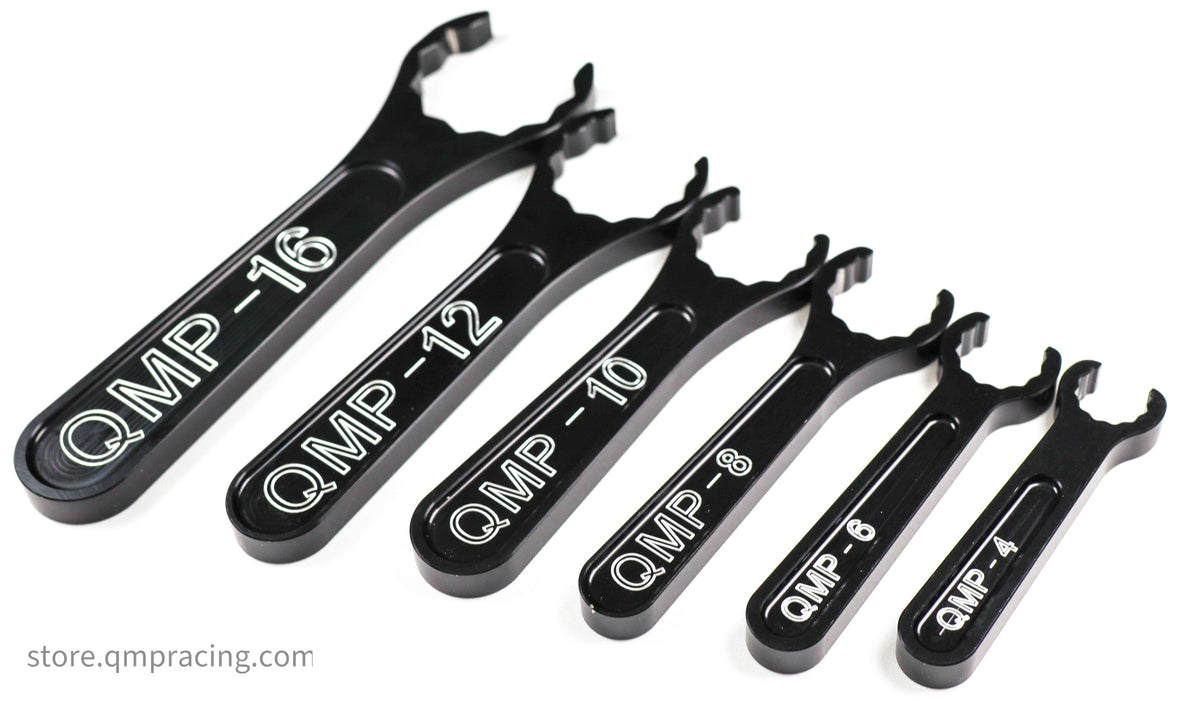 Tight Clearance Aluminum Wrench 6pc Set Size -4AN to -16AN Made By QMP ...